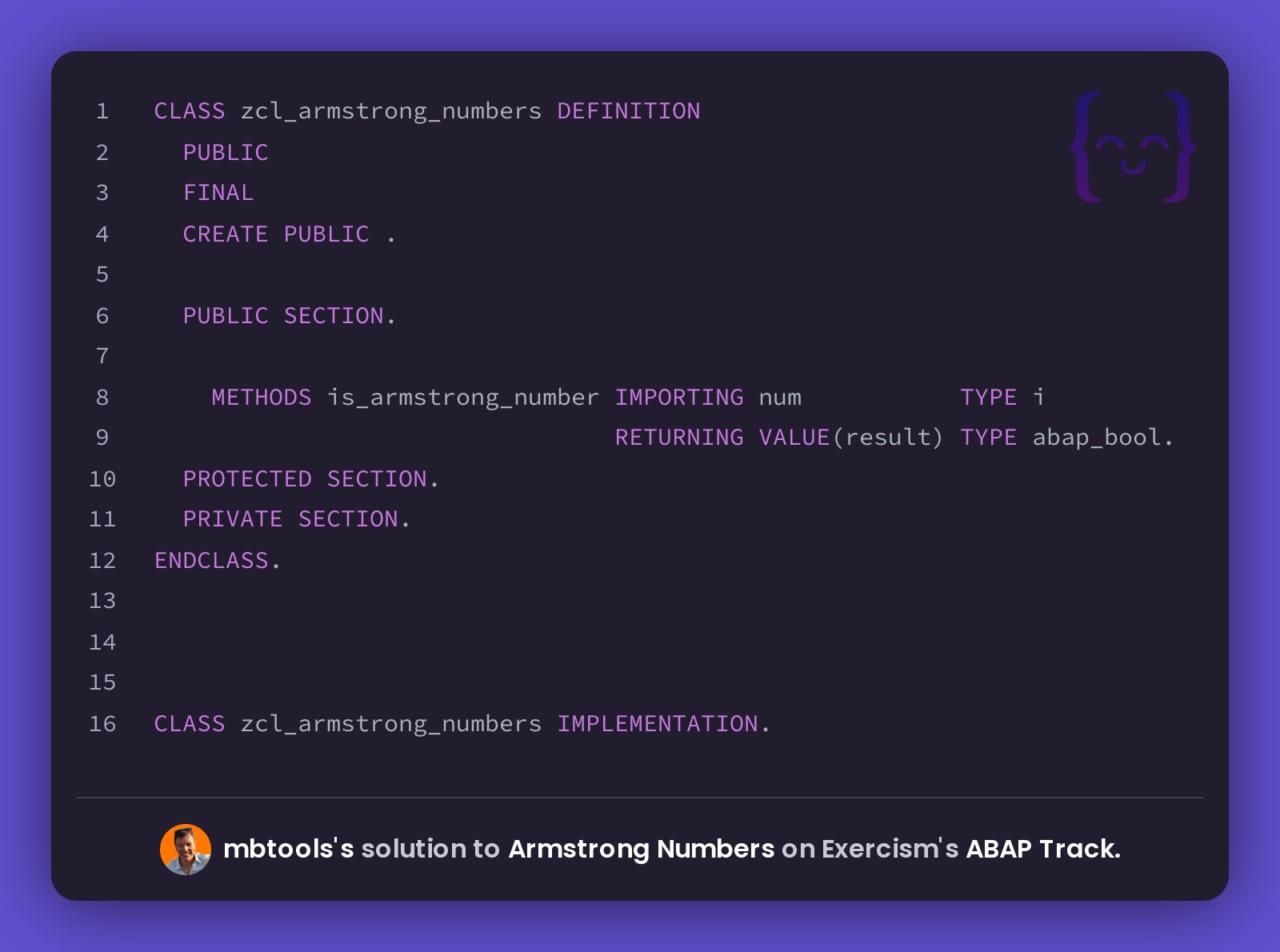 Mbtoolss Solution For Armstrong Numbers In Abap On Exercism